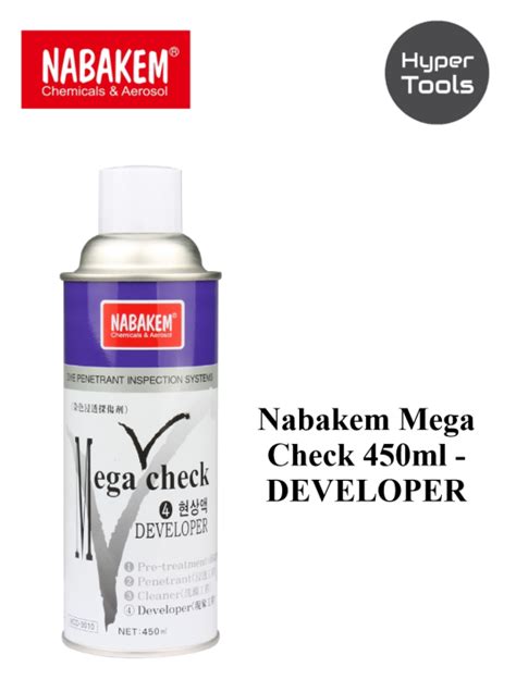 Nabakem Non Destructive Testing Ndt Mega Check 450ml Cleaner
