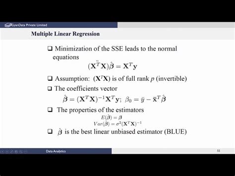 Free Video Multiple Linear Regression From Nptel Noc Iitm Class Central