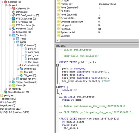 Postgis Sqlcreator Does Not Show Geometry Community