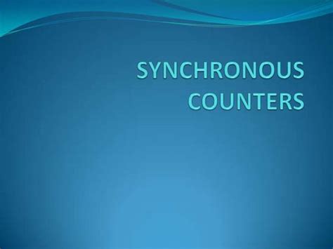 Mod 10 Synchronous Counter Updated