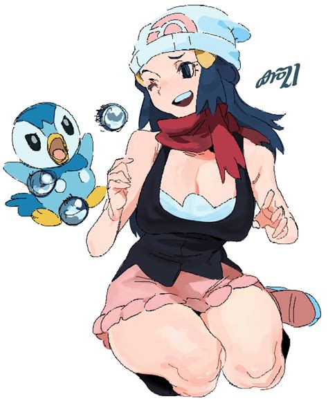 Dawn And Piplup Pokemon And More Drawn By Whoopsatro Danbooru