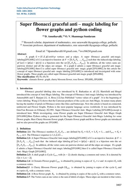 Pdf Super Fibonacci Graceful Anti Magic Labeling For Flower Graphs