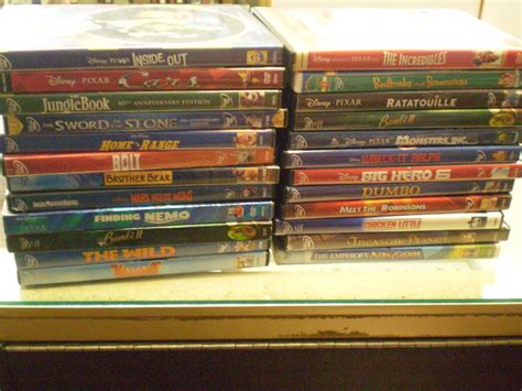 23 All Disney Animated Dvd Lot Cars Jungle Book Dumbo Nemo Bambi Ii