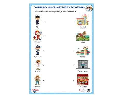 Community Helpers Activities Worksheets Community Helpers Matching