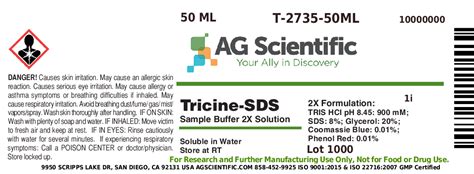 T 2735 50ml Tricine Sds Sample Buffer 2x Solution 50 Ml