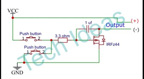 Button Controlled Voltage Regulator Circuit Can I Consider Image To Behave Like A 33ohm