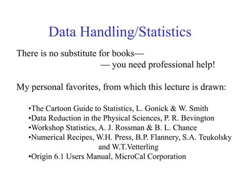 Datahandlingstatisticsppt