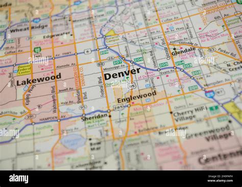 Mapa De Denver Denver Stadtplan Karte Pkayrx