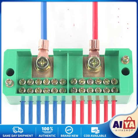 ★same Day Shipping★ 2 In 12 Out Terminal Wiring Connector Single Phase Terminal Block Box Fj6