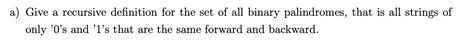 solved a give a recursive definition for the set of all