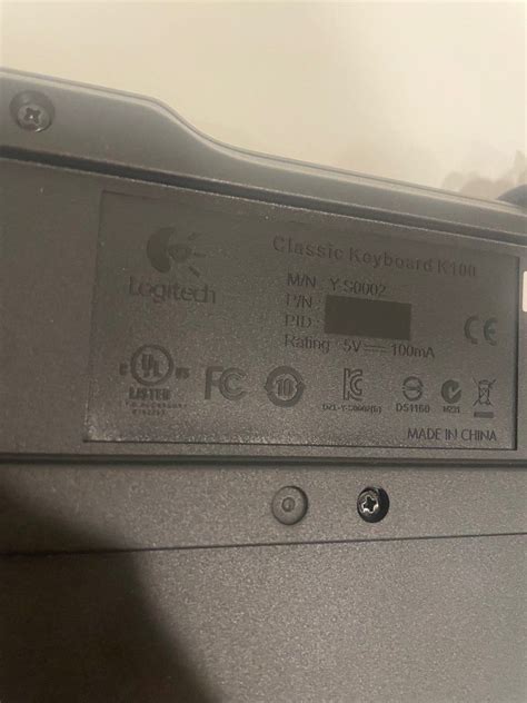 Logitech Classic Keyboard K100 Ps 2 Port Black Computers And Tech Parts And Accessories