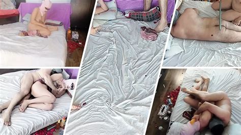 Amateur Couple Crazy Sex In The Bedroom Hot Foreplay With A Couple Oil Massage On The Body