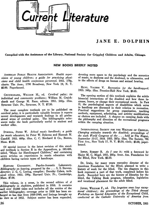 Periodical Articles And Pamphlets Jane E Dolphin 1955