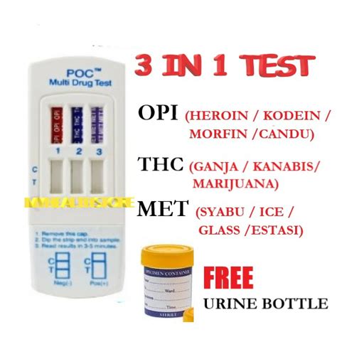 ORIGINAL PHARMACY STOK Urin Test For Drug Kit Di Gunakan Untuk Menguji Dadah Dalam Air