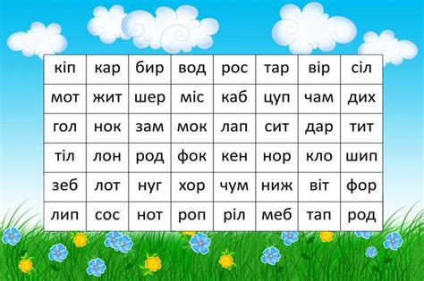 Склади для читання 2 Навыки чтения Детские заметки Обучение буквам