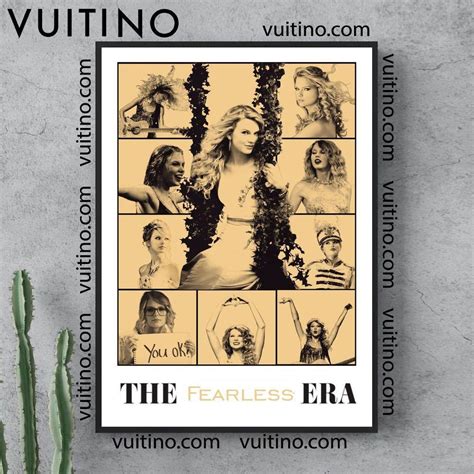 Art Taylor Swift The Fearless Eras Tour Vertical Poster No Frame