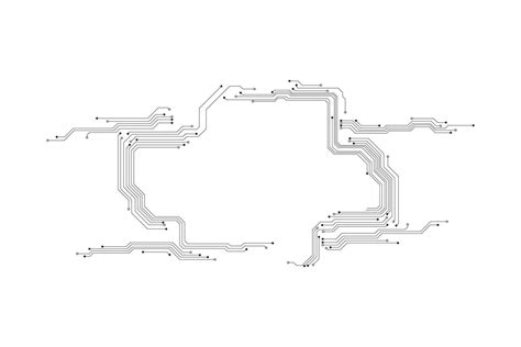 Vector Technology Circuit Board On White Background Vector Art At Vecteezy
