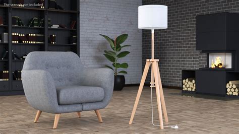 목재 플로어 램프 3d 모델 24 3ds Blend C4d Fbx Max Ma Lxo Obj Free3d
