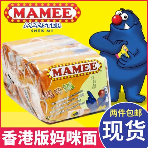马来西亚mamee 香港版妈咪面干脆面 即食鸡汁伊面儿童点心面5连包糖果果零食屋