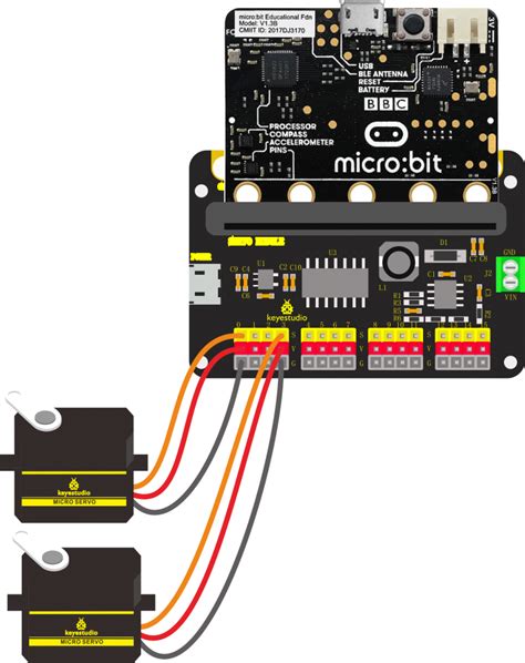 Keyestudio 16 Channel SERVO Shield For Micro Bit Microbit Shield Documentation
