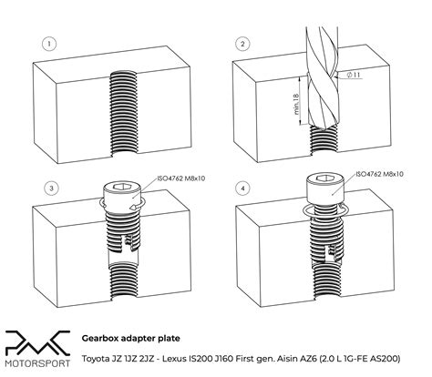 Adapter Kit Toyota Jz 1jz 2jz Lexus Is200 1g Fe 240mm 945