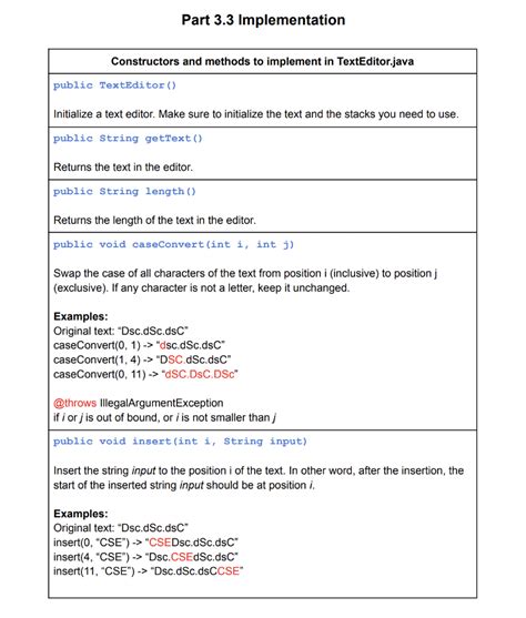 Solved This Is Java Only Need Part The TextEditor Java Chegg Com