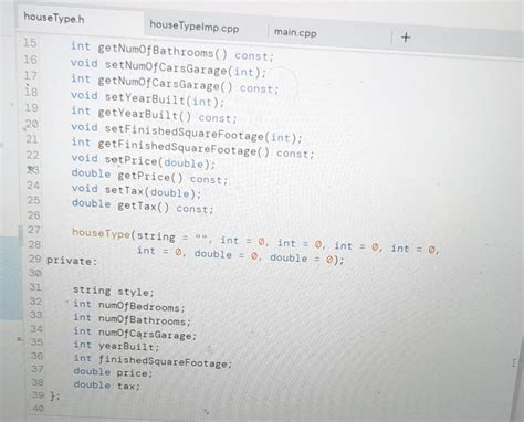 Solved Int Getnumofbathrooms Const Void