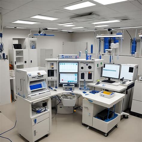 Photo Automation Semiconductor Manufacturing With Robotic Arms In Factory Generated By Ai