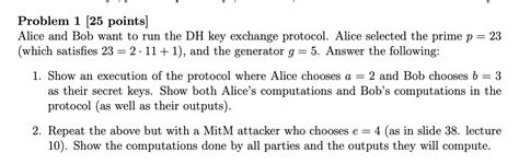 Solved Problem Points Alice And Bob Want To Run The Chegg Com