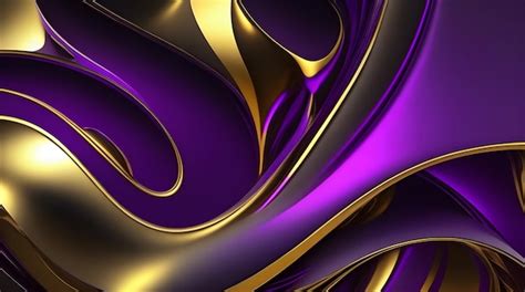 Premium Photo A Purple And Gold Background With Gold And Black And Purple
