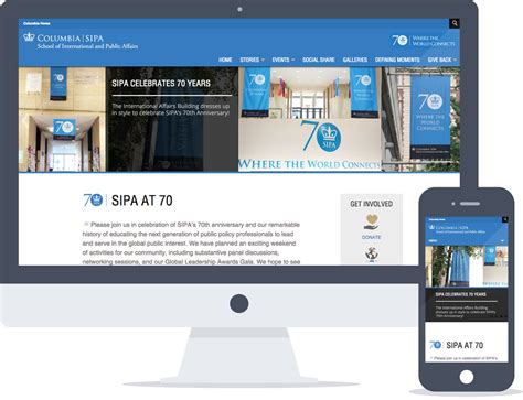 Microsite Built Into Existing Drupal Website For Columbia University Div
