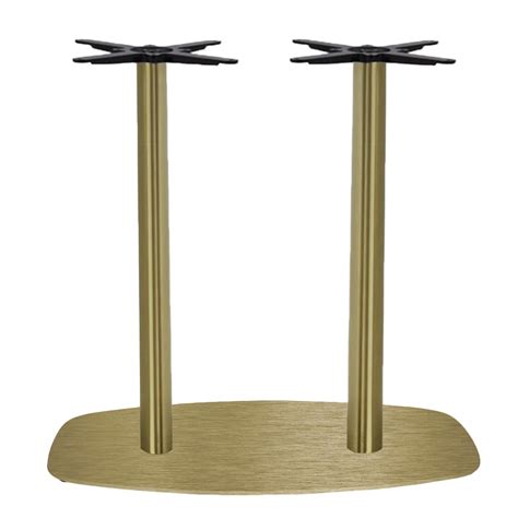Brass Twin Bar Table Base Apex