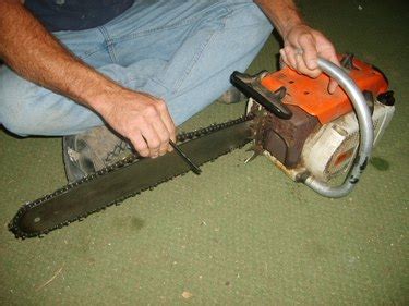 How To Put A Chain Back On A Chainsaw Hunker