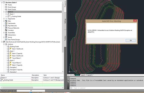rebuilt existing grade surface autodesk community