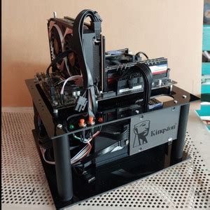 Jual T Casing Komputer Akrilik Micro Atx Itx Open Air Pc Cpu Matx Case Jakarta Barat
