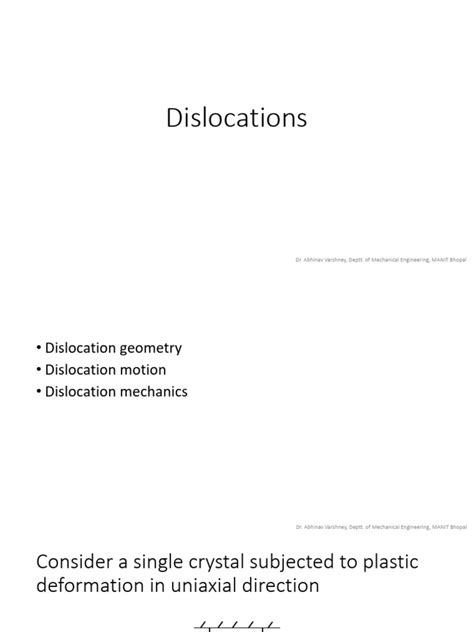 Dislocation Geometry And Motion Pdf Plasticity Physics Dislocation
