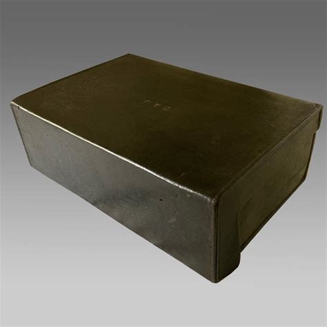 Edwardian Black Leather Attaché Case Bada