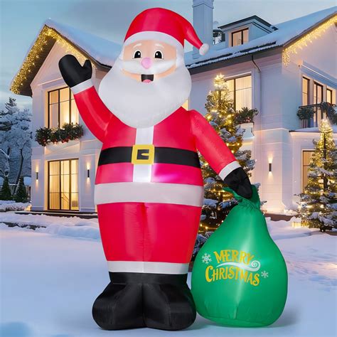Joyin 8ft Tall Christmas Inflatable Santa Outdoor Decoration For Yard
