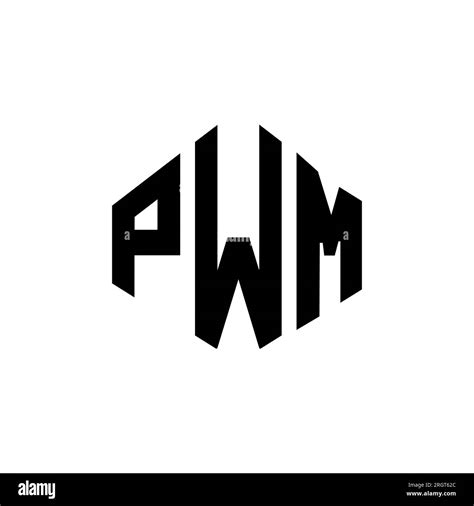 PWM Letter Logo Design With Polygon Shape PWM Polygon And Cube Shape Logo Design PWM Hexagon