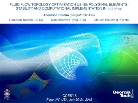 Pdf Fluid Flow Topology Optimization Using Flow Topology