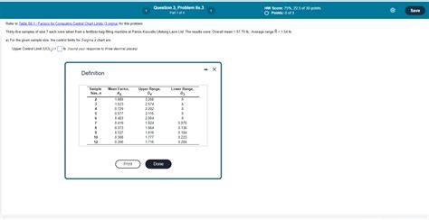 Solved A What Are The Control Limits For The Mean Chart Chegg Com