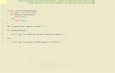 Funciones Javascript Expresion Regular Espacios En Blanco