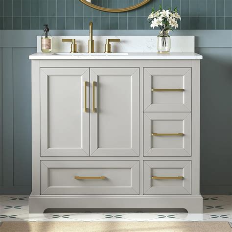 Deluxe Living 36 Inch Bathroom Vanity With Sink Combo