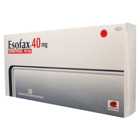Comprar Esofax 40mg Caja 30 Tabletas Precio Indicado Por Tableta