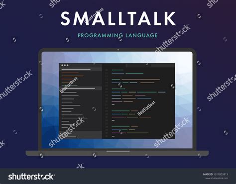 Smalltalk Vector Logo Programming Language Learning Stock Vector