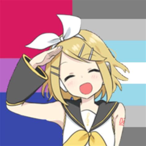 Demiboy Bi Bisexual Pridepfp Prideicon Lgbt Lgbtq Vocaloid Rinkagamine Rin Matching