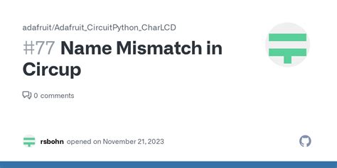 Name Mismatch In Circup · Issue 77 · Adafruitadafruitcircuitpython