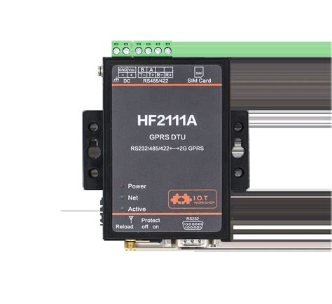 Hf2111a Industrial Modbus Serial Rs232 Rs485 Rs422 To Gprs Converter Device Serial Server