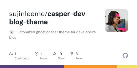 Github Sujinleeme Casper Dev Blog Theme Customized Ghost Casper Theme For Developer S Blog