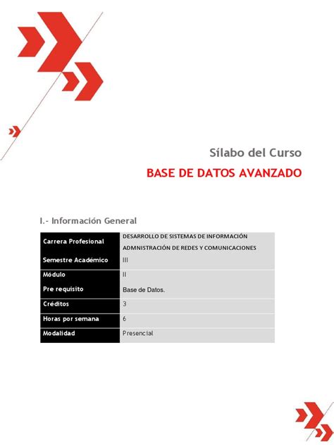 5356 ciclo iii base de datos avanzado pdf evaluación servidor